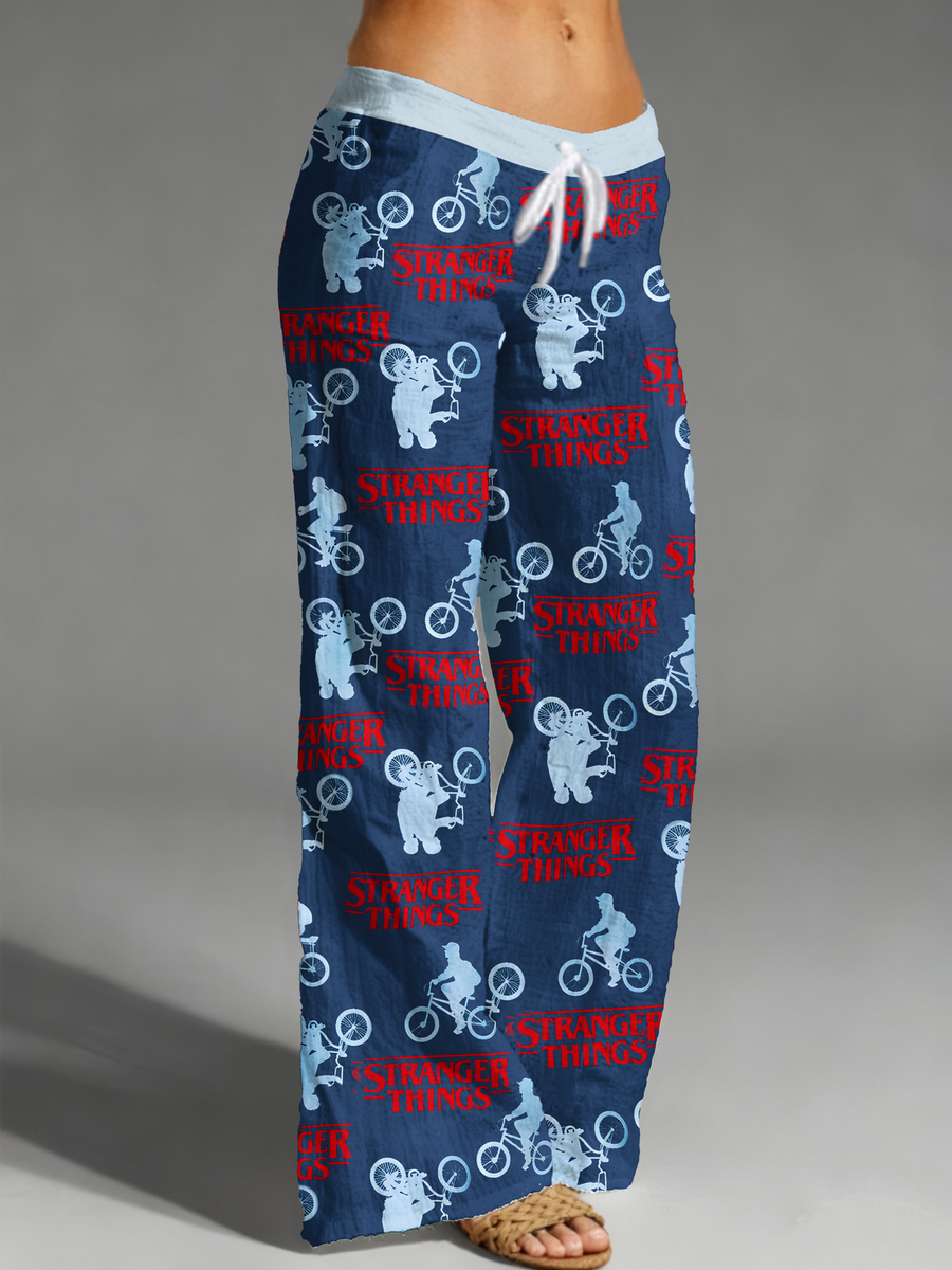 Women's Stranger Things Printed Casual Pants – TEETOPICS
